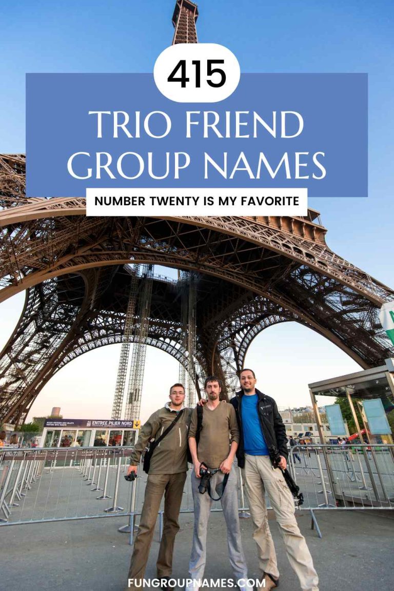 415 Trio Group Names For Friends of 3