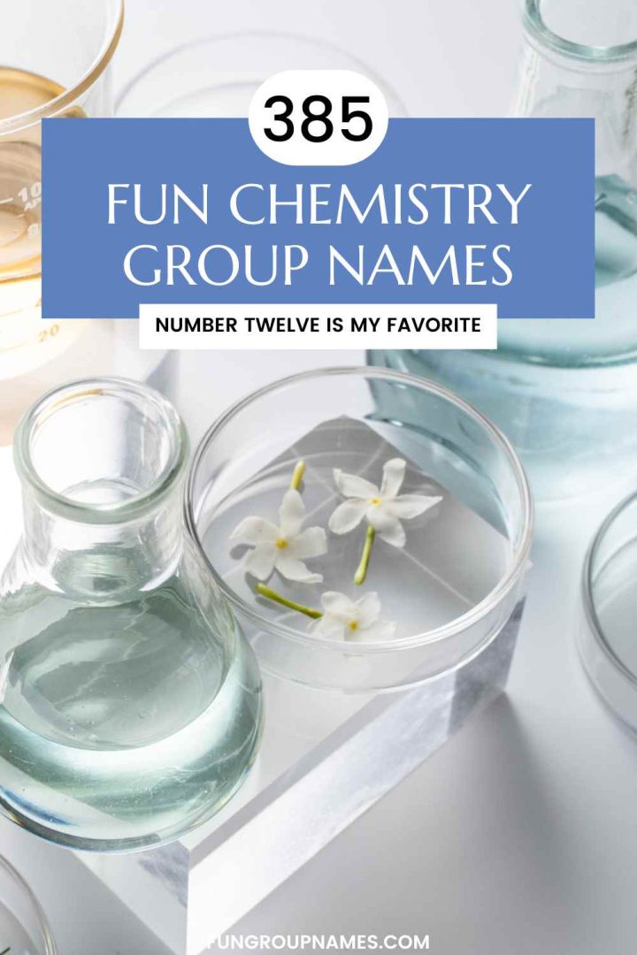 385 Creative Chemistry Group Names