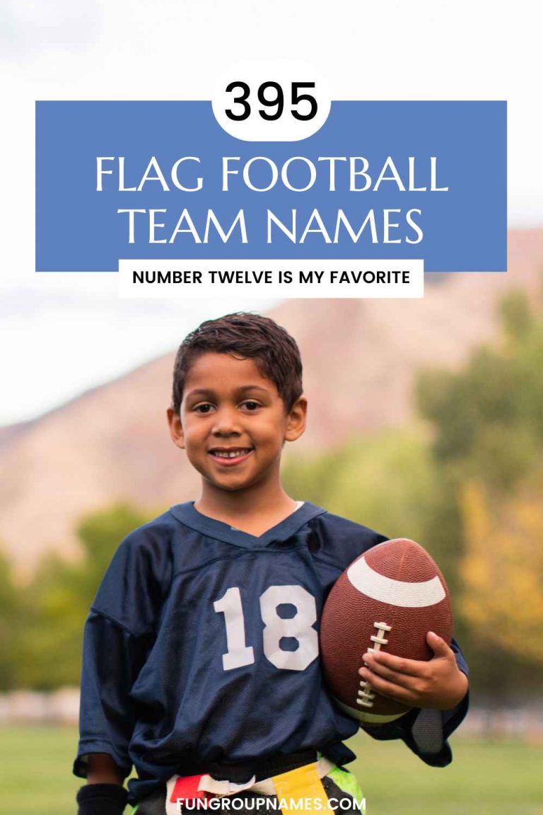 395 Fun Flag Football Team Names