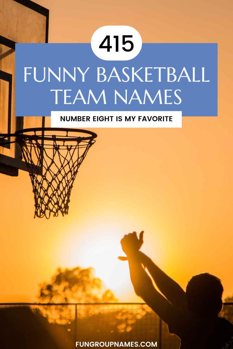 415 Funny Basketball Team Names!