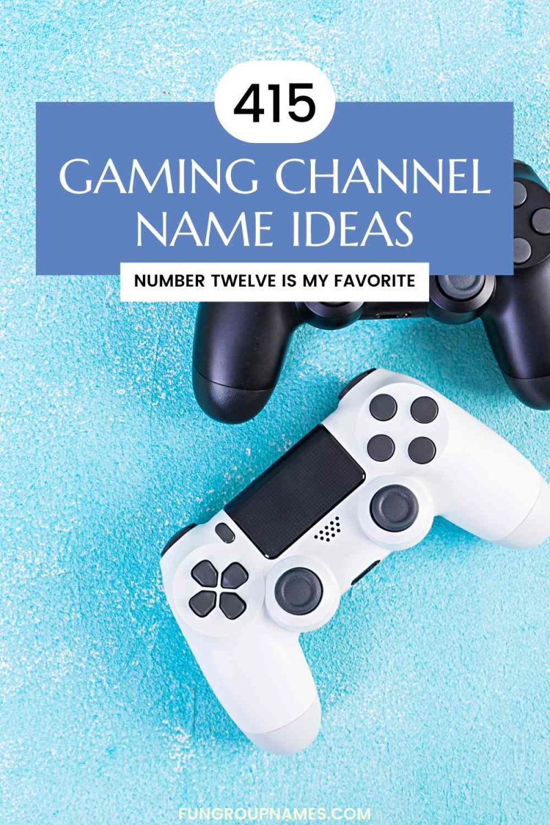 415 Gaming Channel Names For Every Player