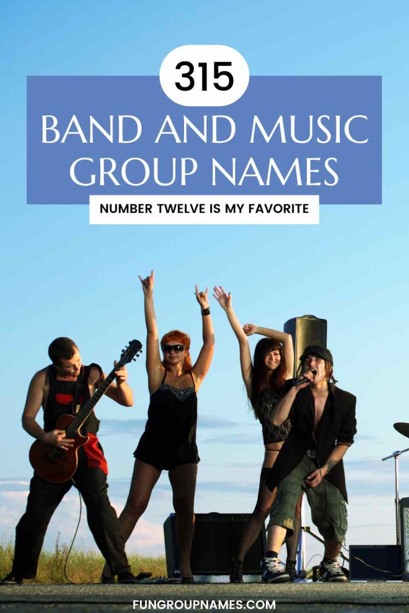 315 Catchy Band and Music Group Names