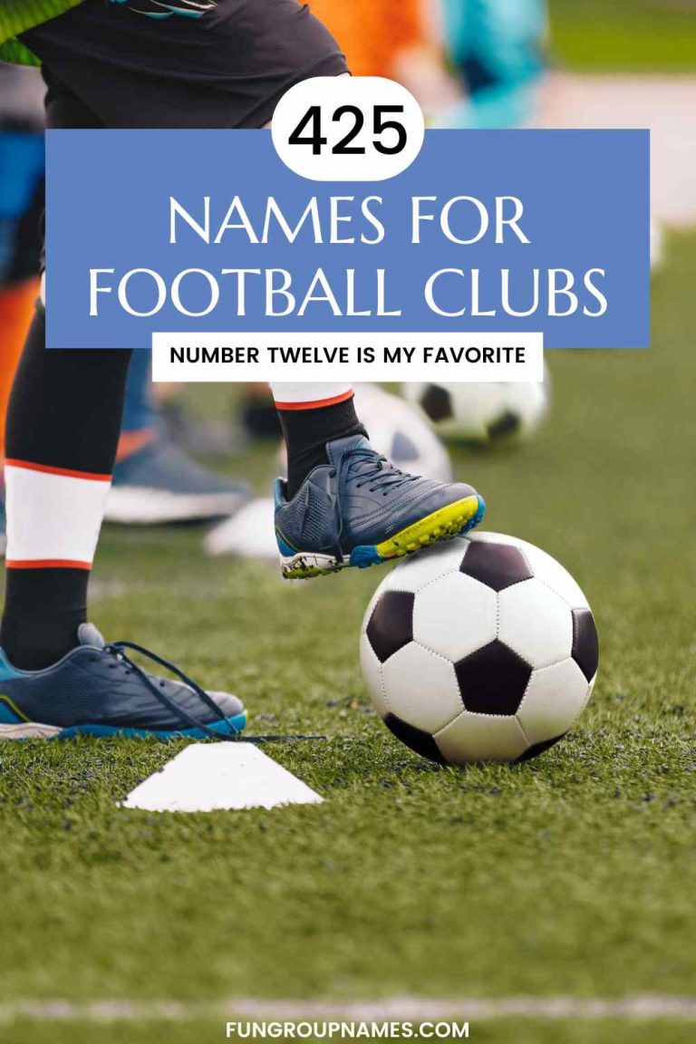 425 Inspired Names For Football Clubs (Soccer)