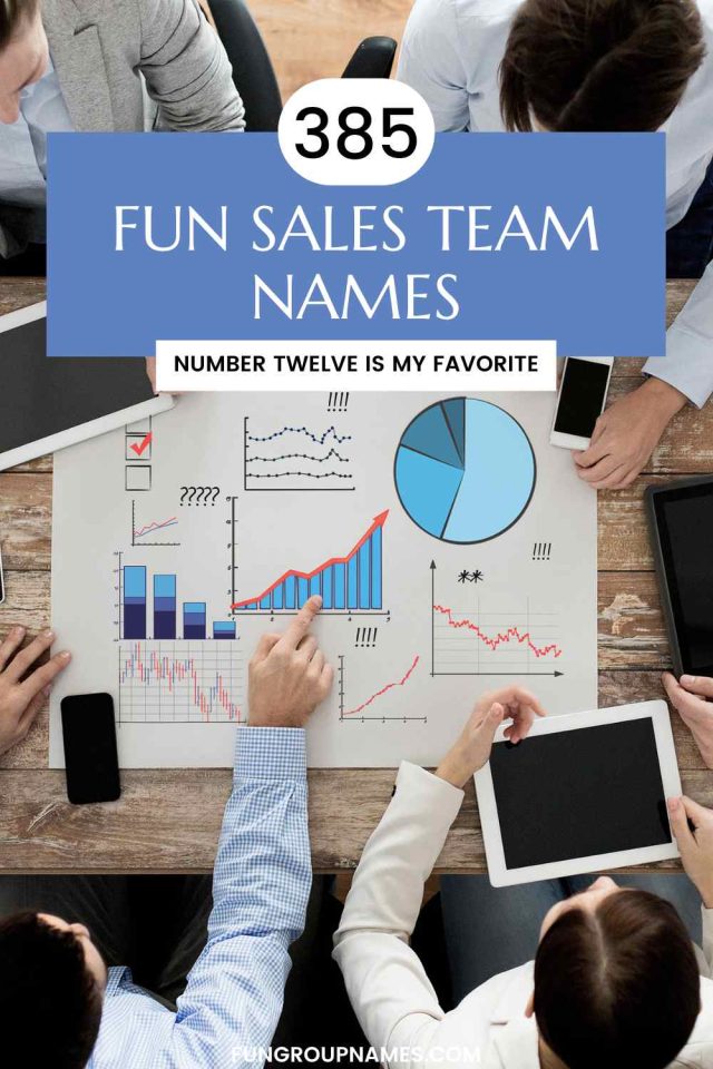385 Sales Team Names For Every Group!