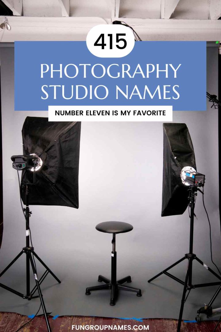 415 Creative Photography Studio Names