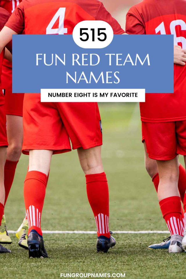 515 Fun Red Team Names!