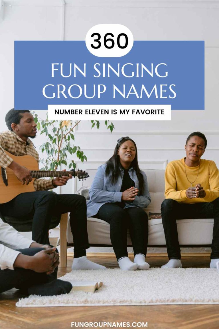 360 Fun Singing Group Names!
