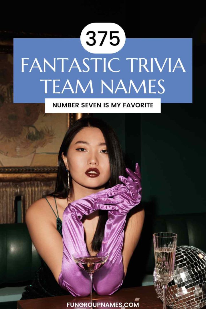 375 Great Trivia Team Names