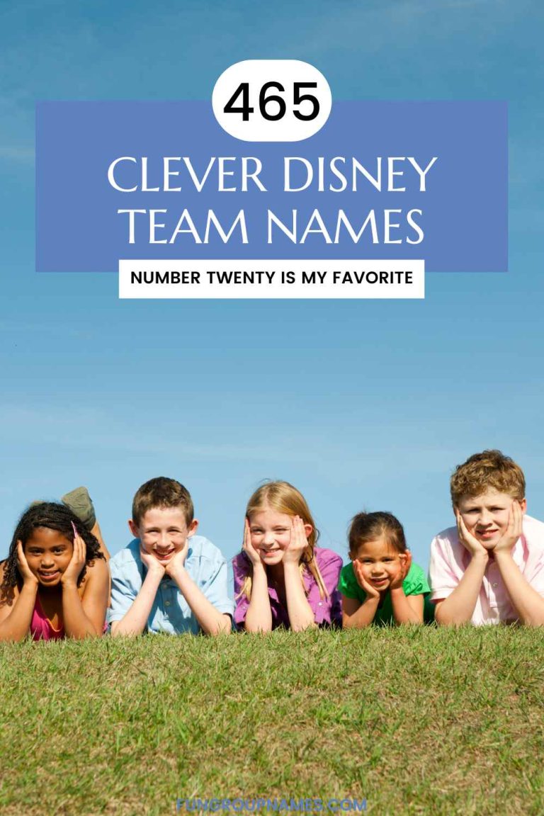 465 Clever Disney Team Names To Try!
