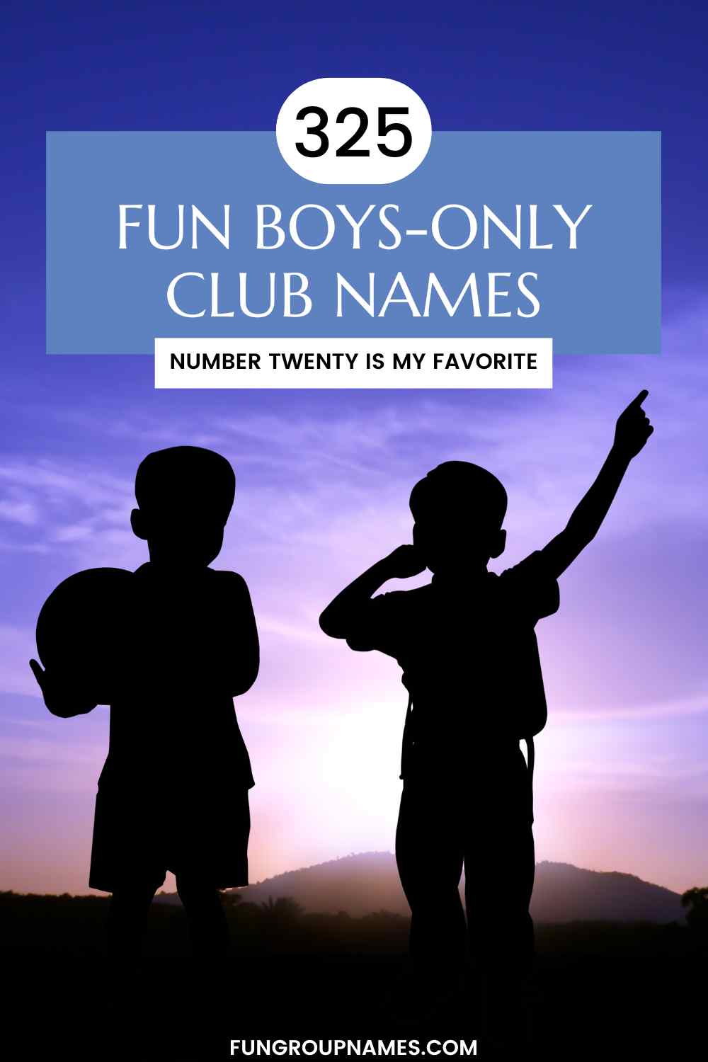 325 Boys-Only Club Names To Try