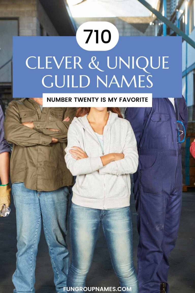 710 Clever Guild Names To Try!