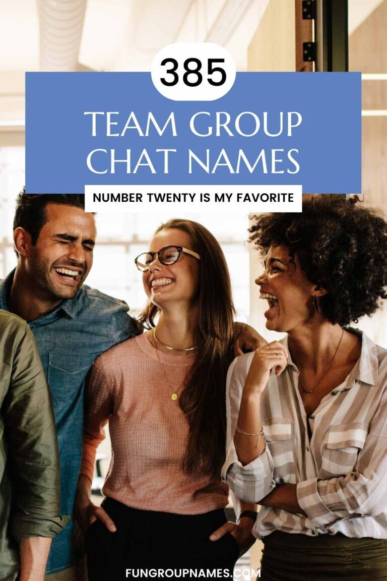 385 Creative Team Group Chat Names