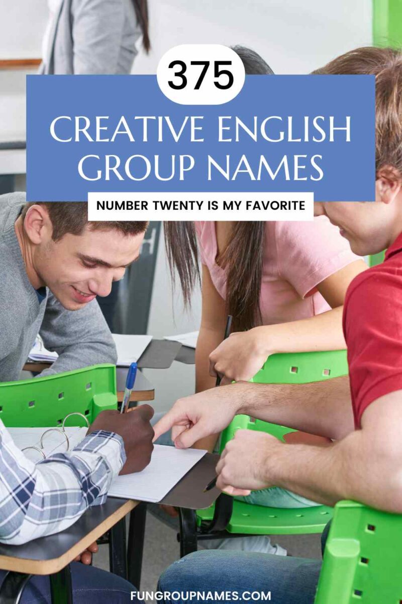 375 Creative English Group Names