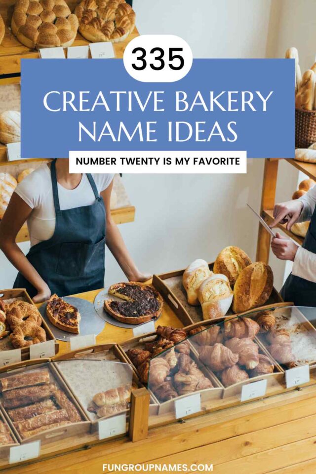 335 Creative Bakery Name Ideas