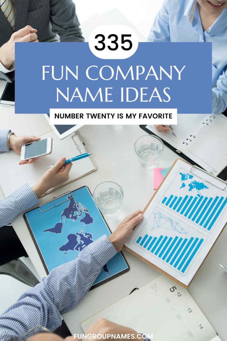 335 Unique Company Name Ideas